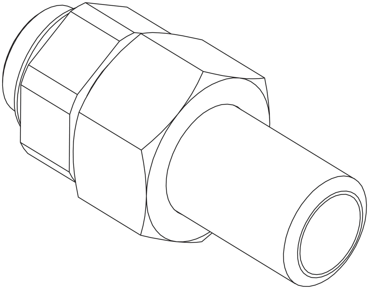 Danfoss 1 Inch Weld Connection for ICF 50-65 Defrost Side Port ...